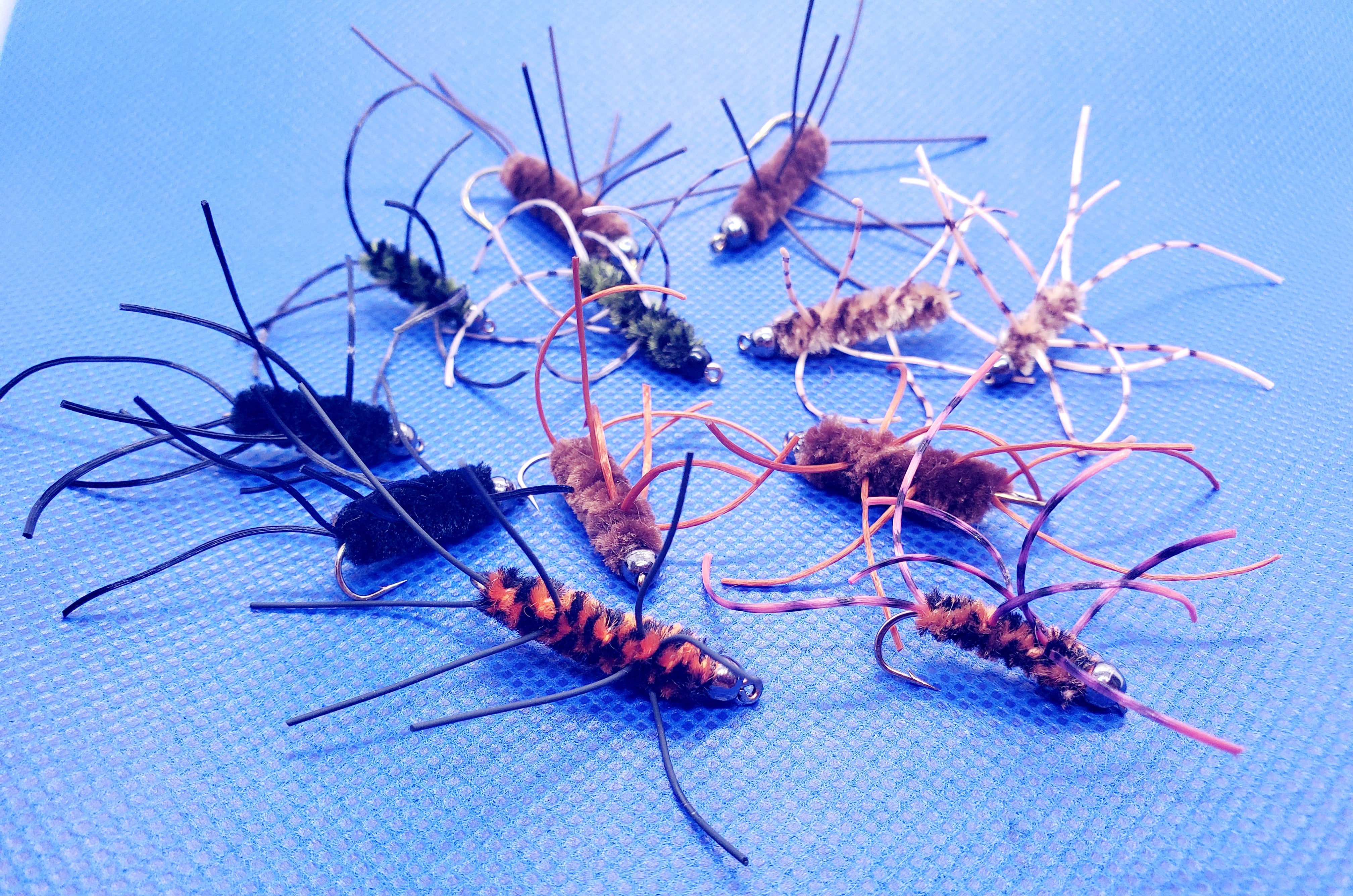 12 Tungsten Bead Head Rubber Legs Nymph SELECTION, 12 Pat's Rubber Leg ...