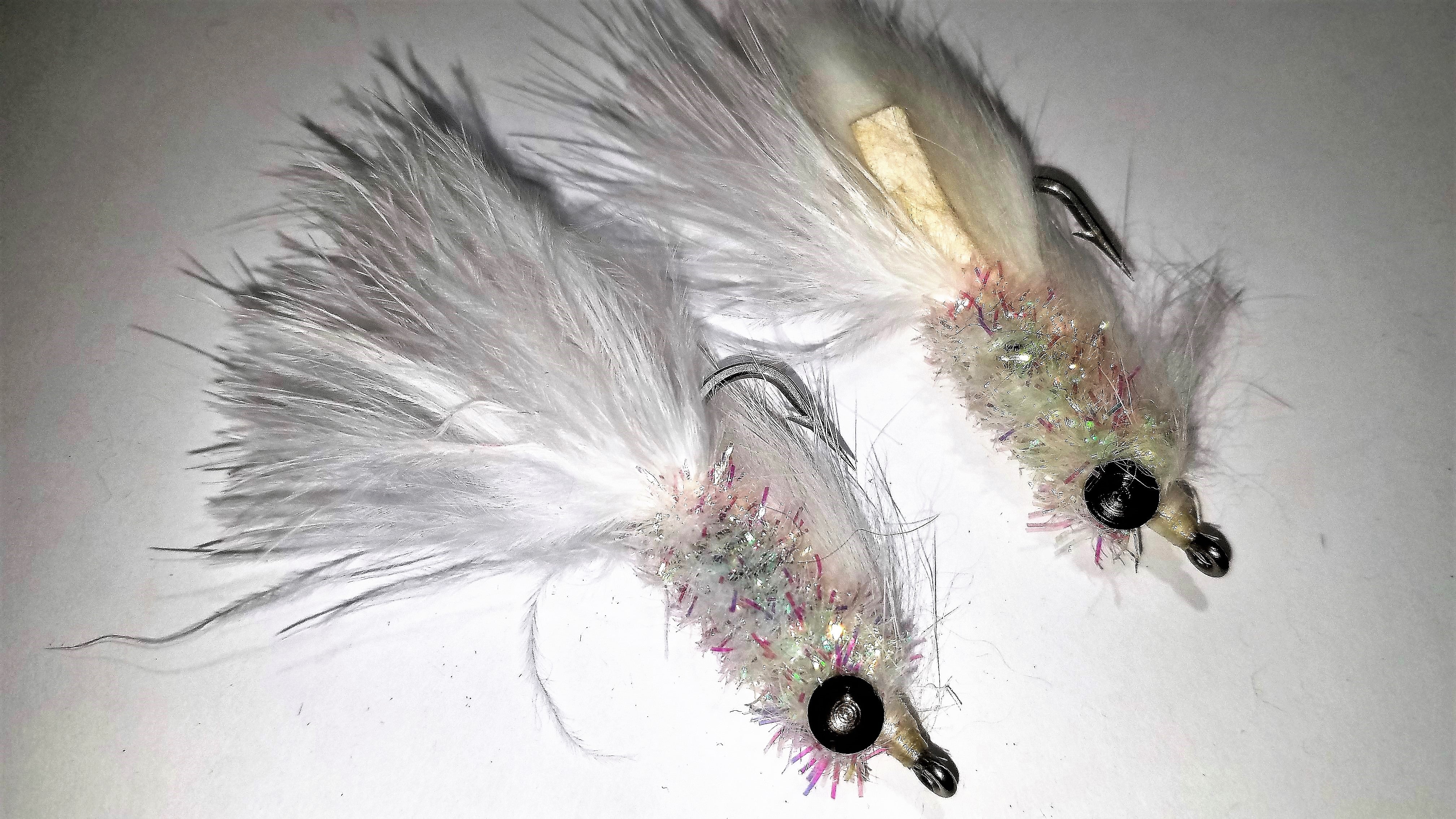 White Bait Streamer Fly SELECTION, Saltwater White Bait, Fresh Water W ...