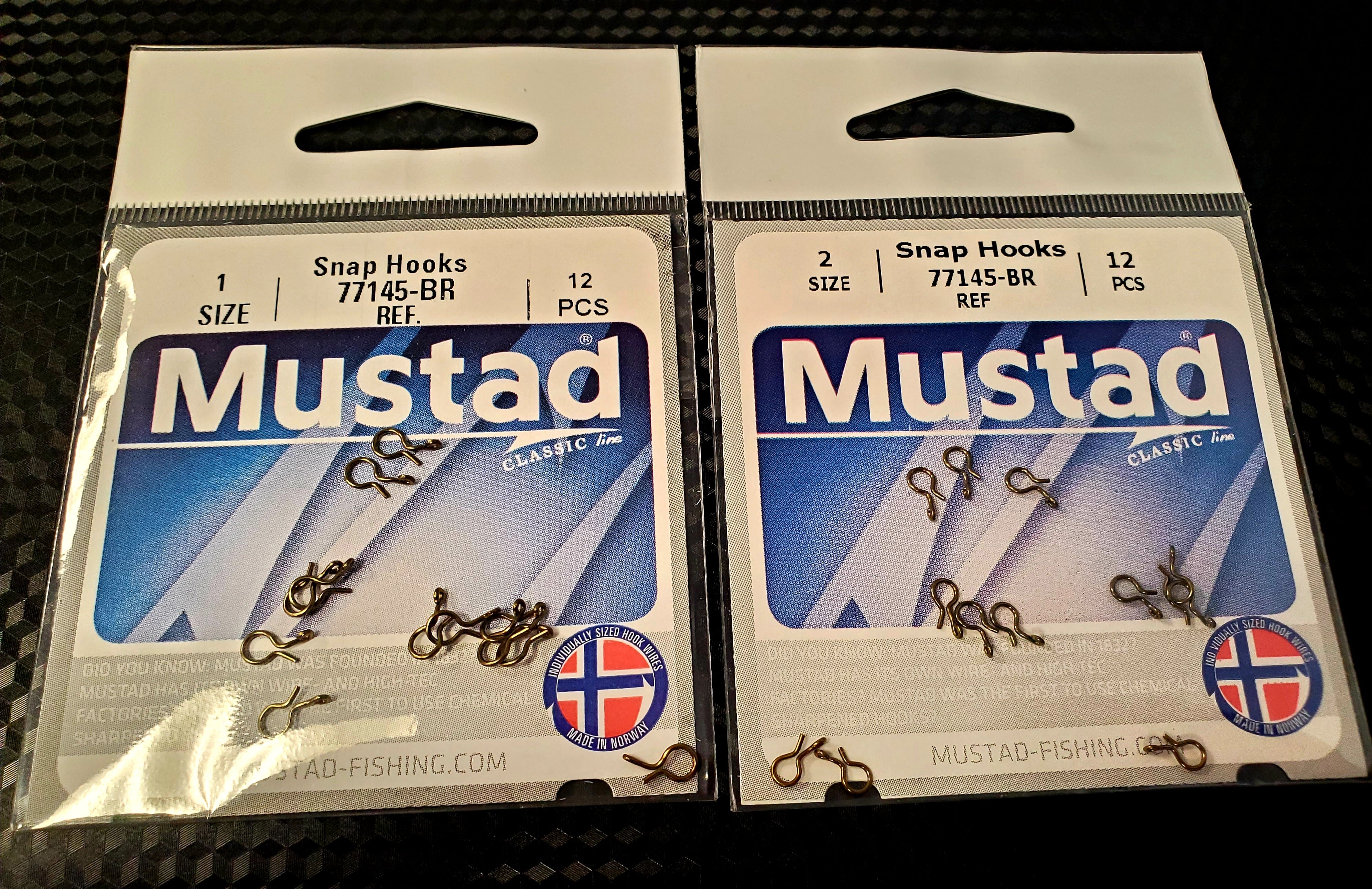 Mustad Snap Hooks - 77145-BR - 2 sizes – Baxter House River Outfitters